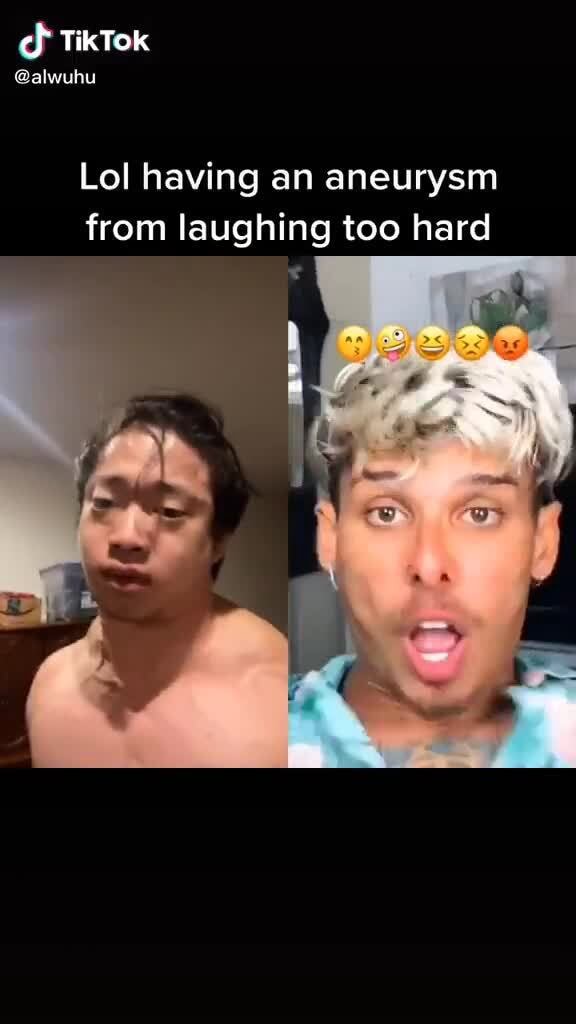 Of TikTok @alwuhu Lol having an aneurysm from laughing too hard - iFunny