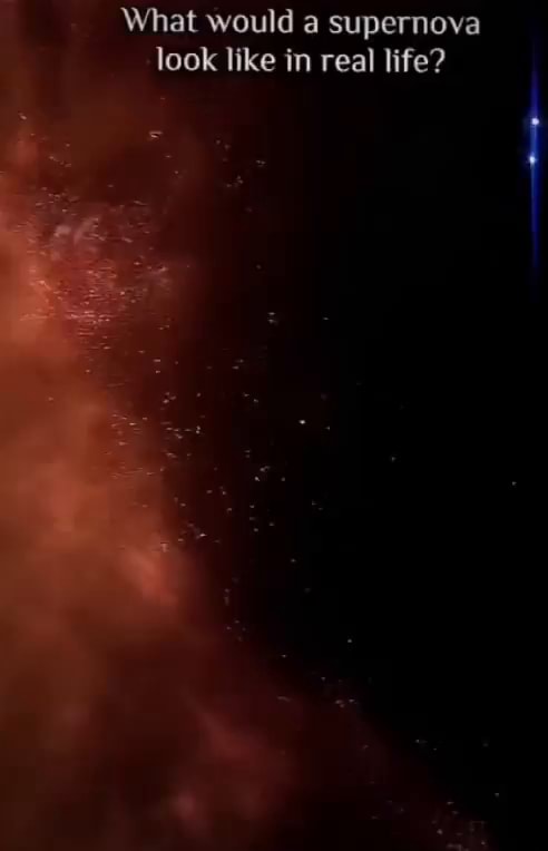 What would a supernova look like in real life? - iFunny