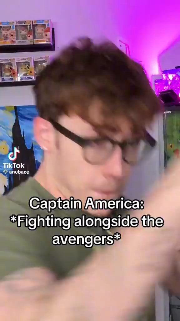 Tik Tok 2 anubece Captain America: *Fighting alongside the avengers* - iFunny