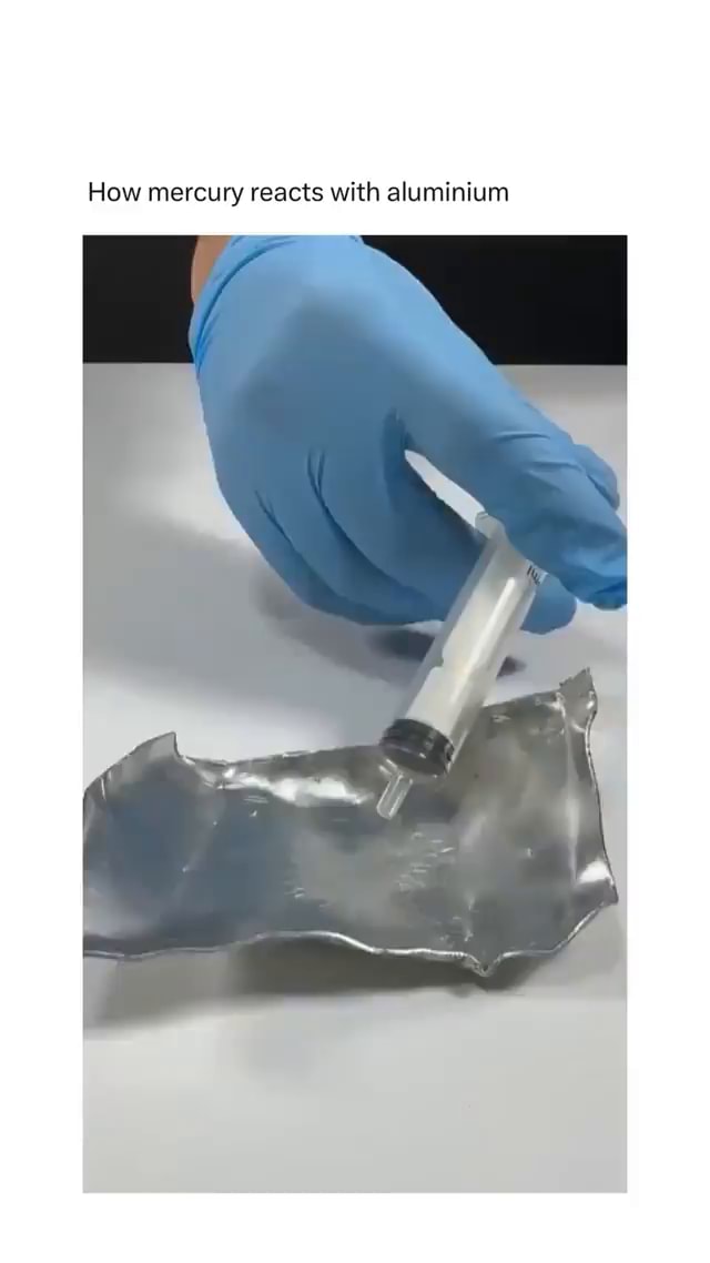 This is a crazy experiment! 🧪 - How mercury reacts with aluminium ...
