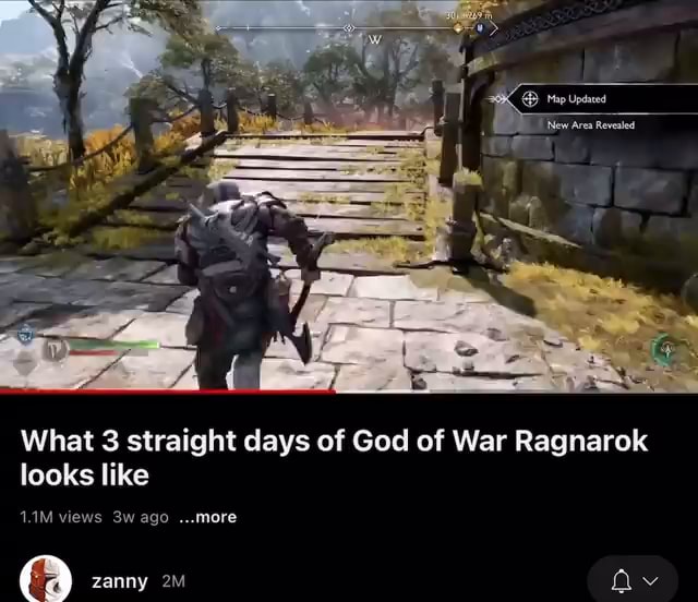 What 3 straight days of God of War Ragnarok looks like 1.1M views ago ...