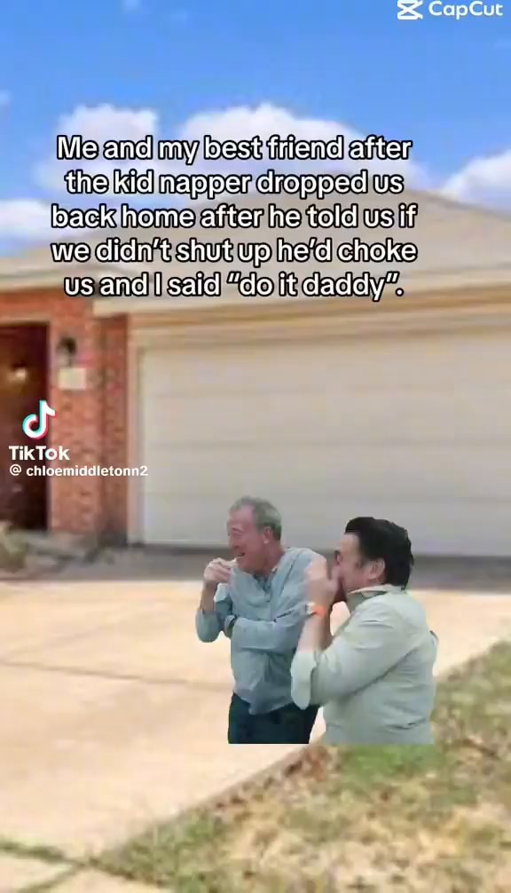 Me and my best friend after the -kid napper dropped us back home after ...