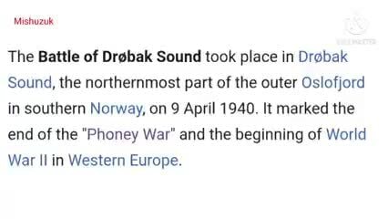 Germany navy btfo - Mishu2uk The Battle of Drabak Sound took place in ...