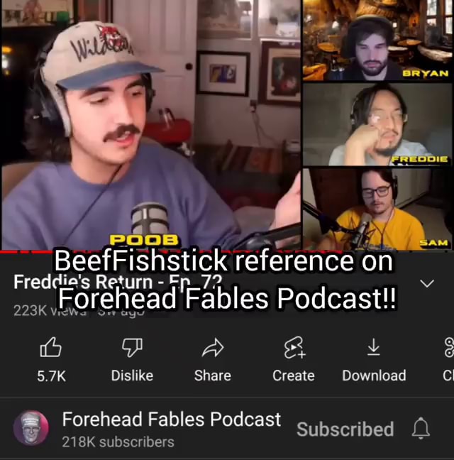 Pi aM on Freddie's Return Forehead Fables Podcast!! 6 DP A BB 8 5.7K ...