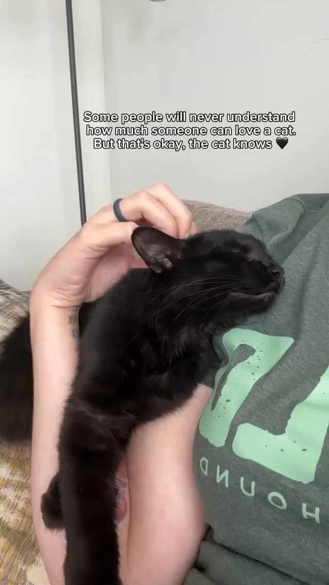 Sine people will never umderstand how much someone can love a cat. But ...