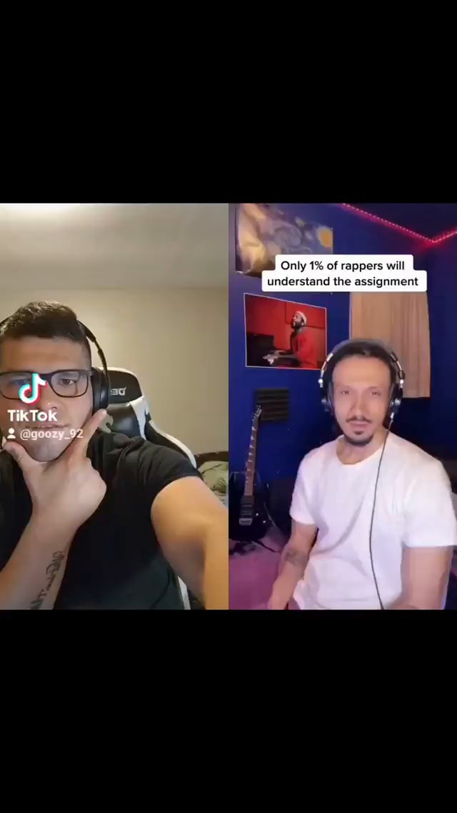 Only 1% of rappers will understand the assignment - iFunny