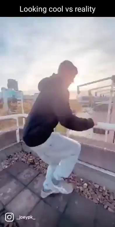 Looking cool vs reality - iFunny