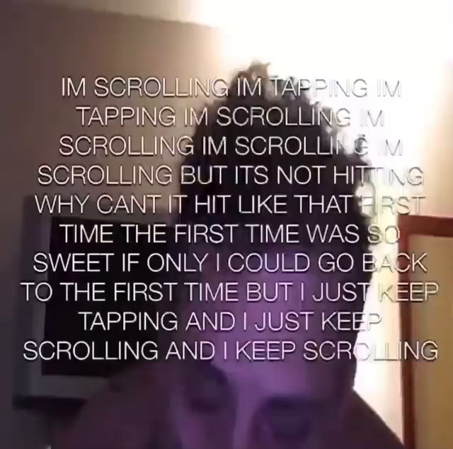 TAPPING IM SCROLLAG SCROLLING BUT ITS NOT HI WHY CANT IT HIT LIKE THAT ...