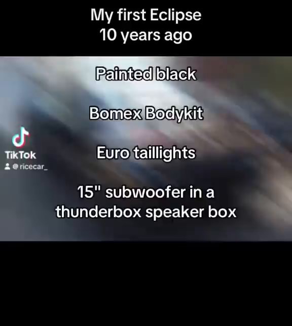 My first Eclipse 10 years ago Painted black Bomex Bodynit Euro ...