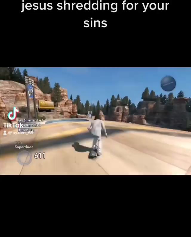 Jesus shredding for your sins - iFunny