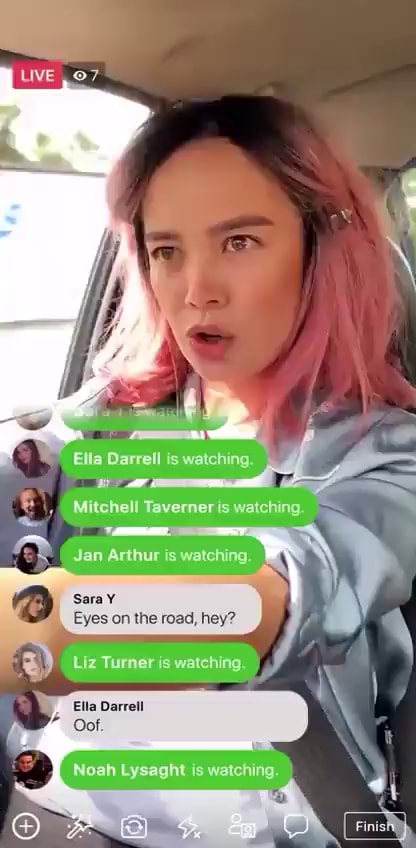 Ella Darrell is watching Mitchell Taverner is watching. Jan Arthur is watching, saraY Eyes on ...