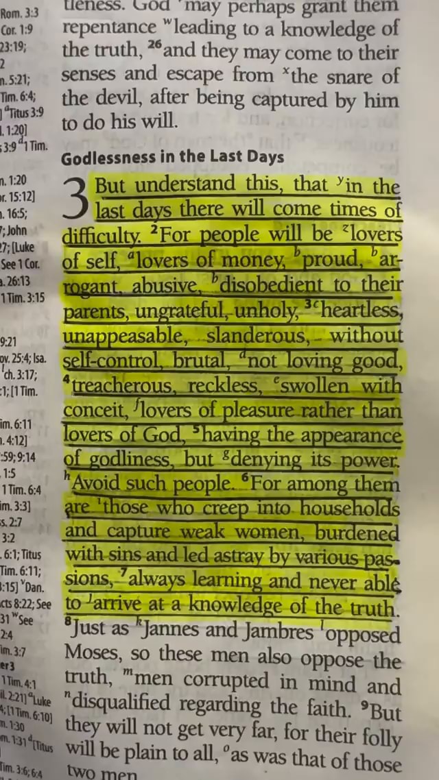 Rom. Cor. Tim. "Titus 129) Tim. John 7; {Luke See 1Cor. Vim. ov, Isa. [1 Tim. Heness. GOd May ...