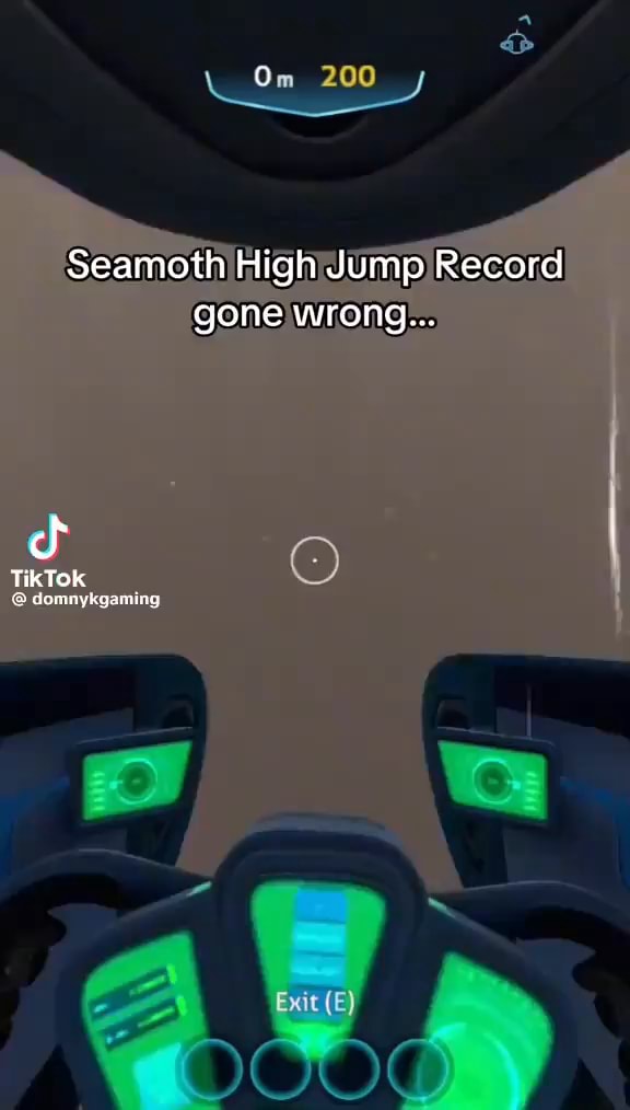 Seamoth High Jump Record gone wrong... Sf TikTok domnykganting - iFunny