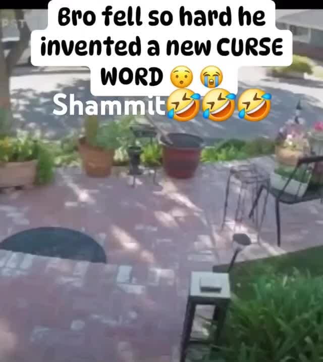 Bro Fall so hard he CURSE WORD - iFunny