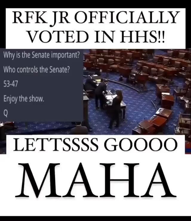 RFK JR OFFICIALLY VOTED IN HHS!! Why is the Senate important? Who ...