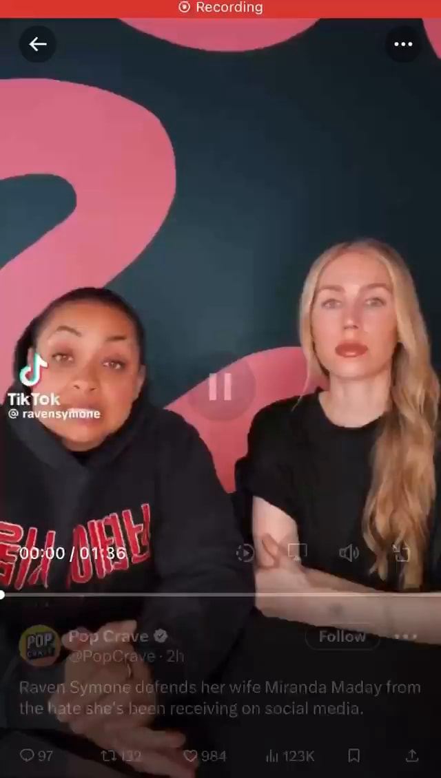 @PopCra Raves Symone cle vife Miranda Mad the figte she's Iaee \g on ...