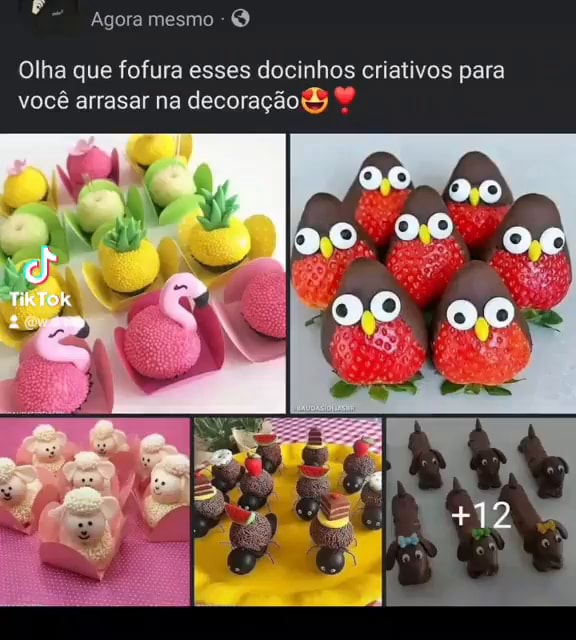 Agora mesmo - Olha que fofura esses docinhos criativos para você ...
