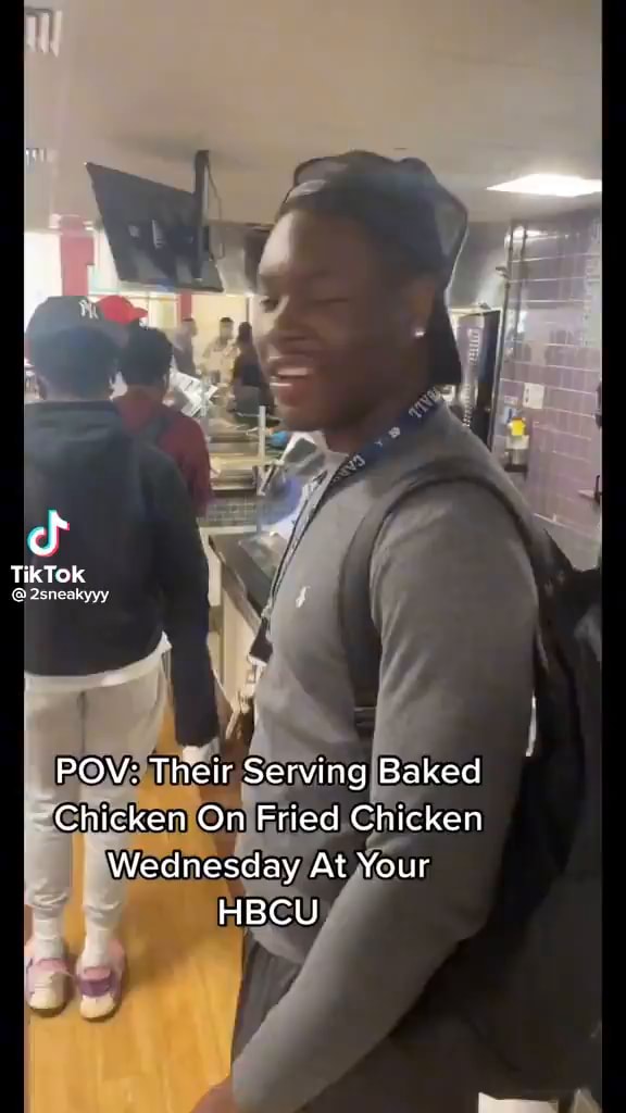 TikTok @ 2sneakyyy POV: Their Serving Baked Chicken On Fried Chicken ...