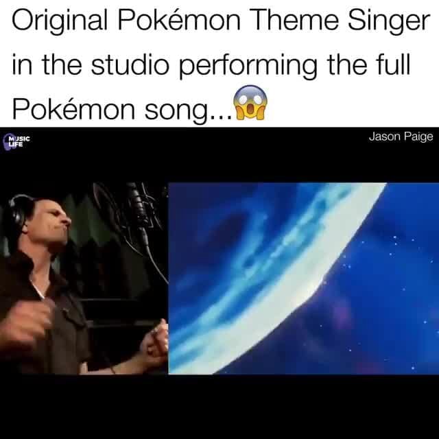 Original Pokemon Theme Singer in the studio performing the full Jason ...