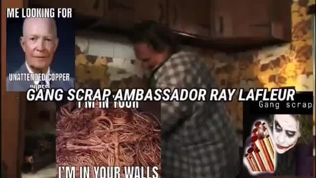 ME LUUNING FOR JEC COP*ER GANG SCRAP- AMBASSADOR RAY LAFLEUR Toua YOU ...