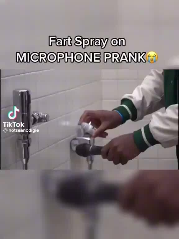 Fart Spray on MICROPHONE PRANK - TikTOK - iFunny