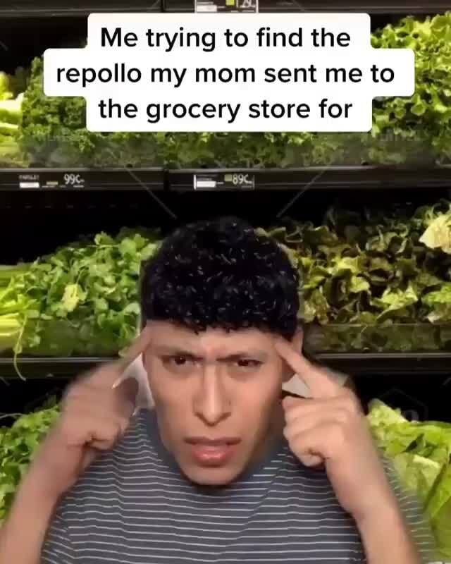 Me trying to find the repollo my mom sent me to the grocery store for ...
