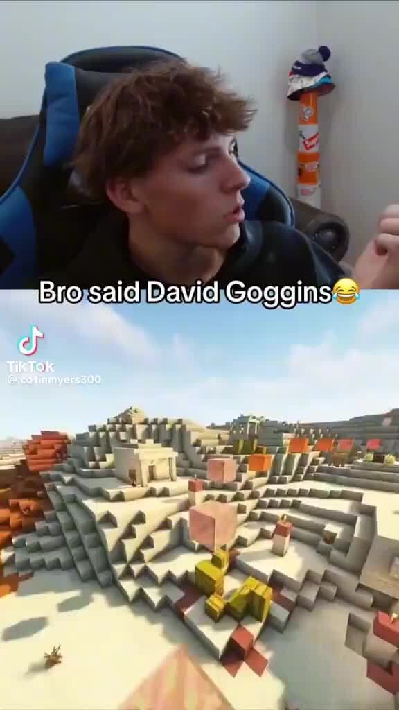 Bro said David Goggins - TikTOK colinmyars300 - iFunny