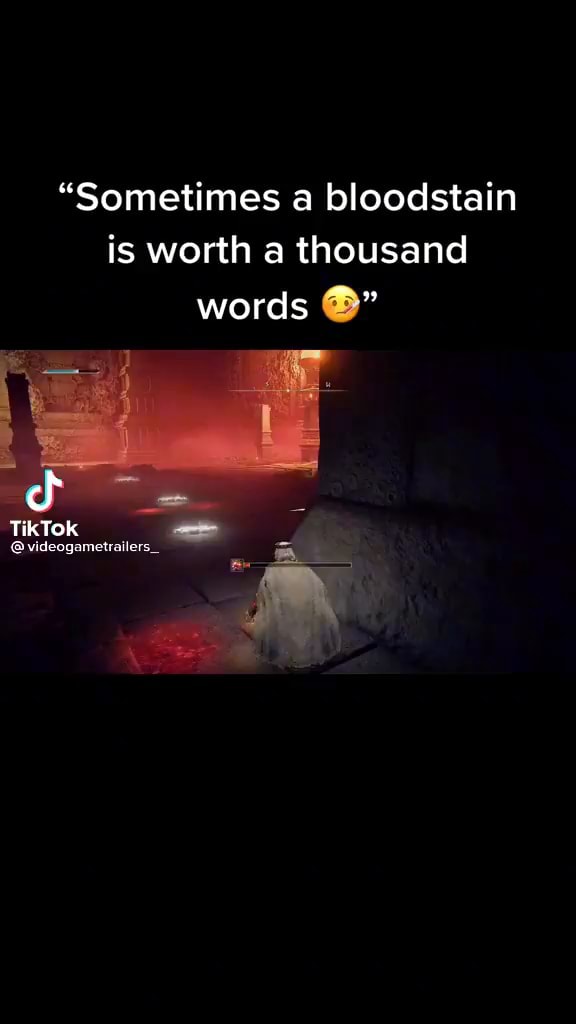 "Sometimes a bloodstain is worth a thousand words TikTok ...