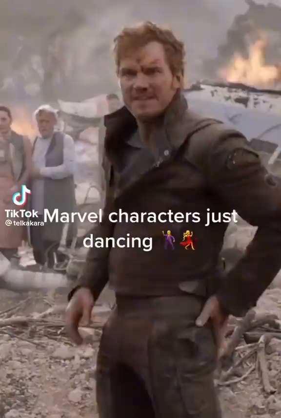 Marvel characters just dancing - iFunny