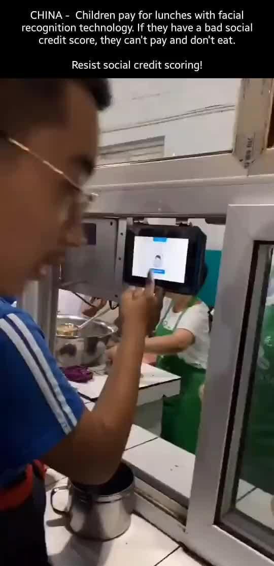 CHINA - Children pay for lunches with facial recognition technology. If ...
