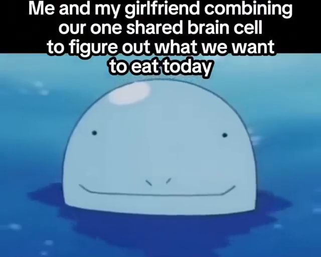 Me and my girlfriend combining our one shared brain cell to figure out ...