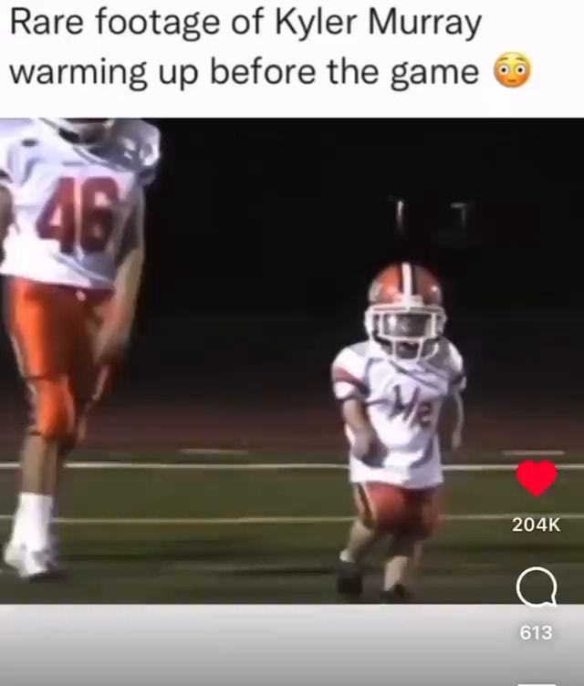 Rare footage of Kyler Murray warming up before the game - iFunny