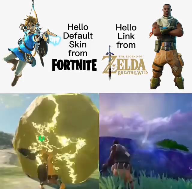 Hello Hello Default Link Skin from from FORTNITE LDA - iFunny