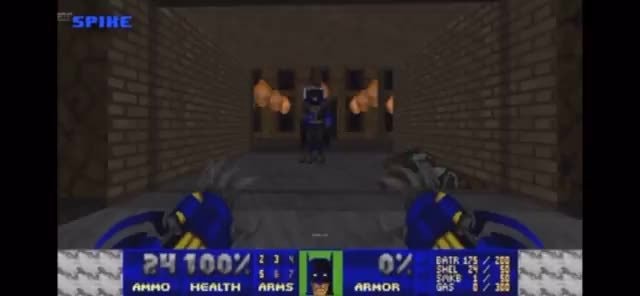 Spike and Barley play Batman DOOM WAD - iFunny