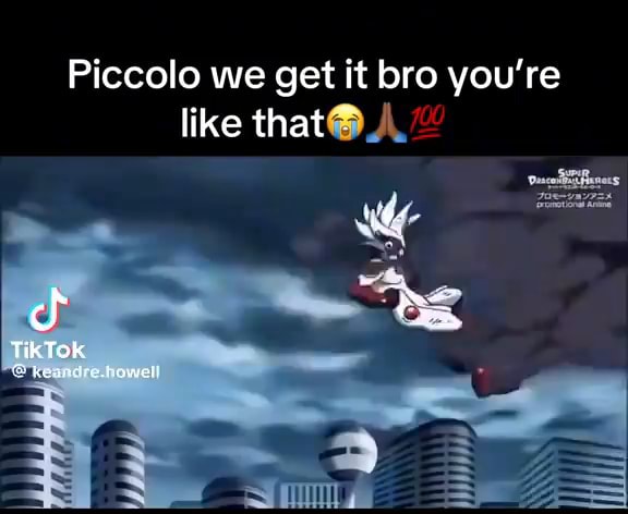 Piccolo we get it bro you're like that@ A. Tik Tok Ss - iFunny