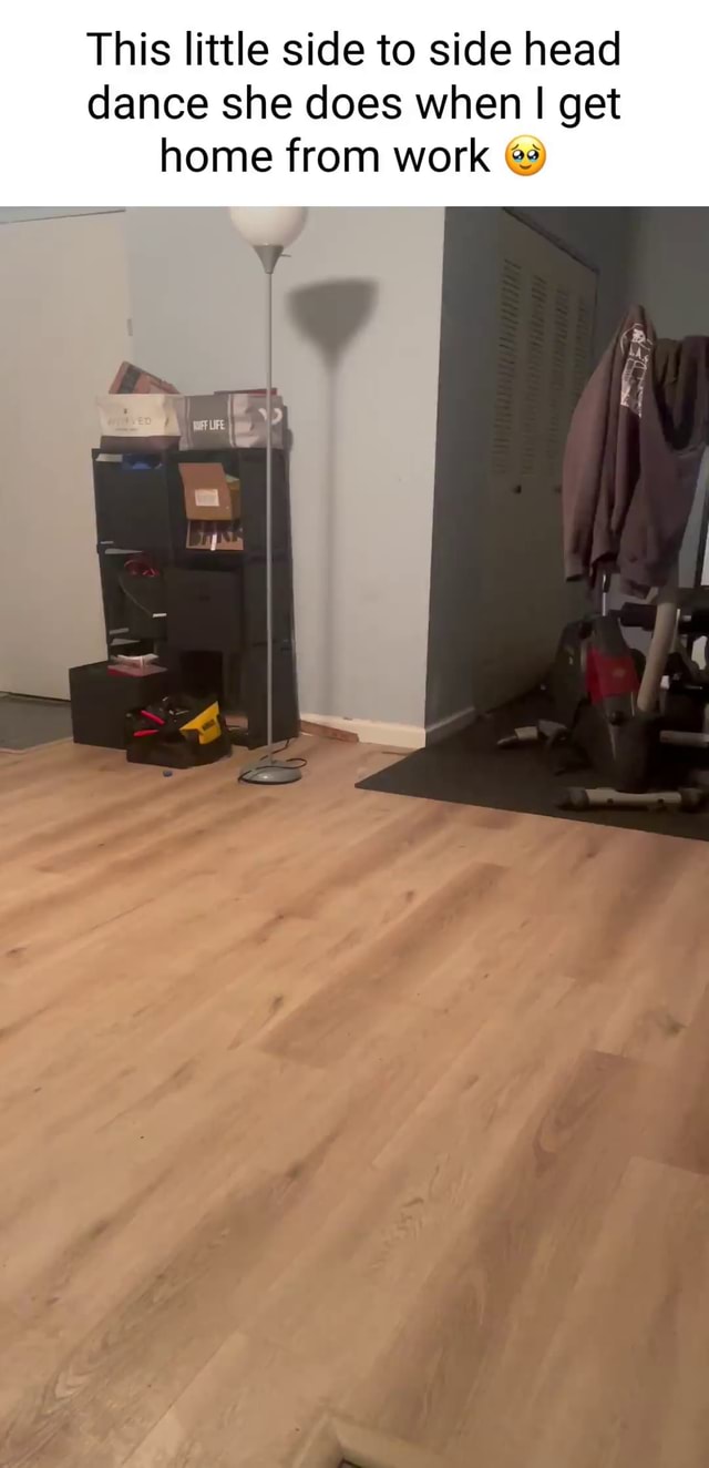 This little side to side head dance she does when I get home from work ...