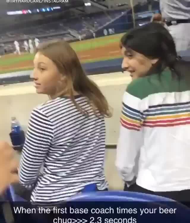 When the first base coach times your beer - iFunny