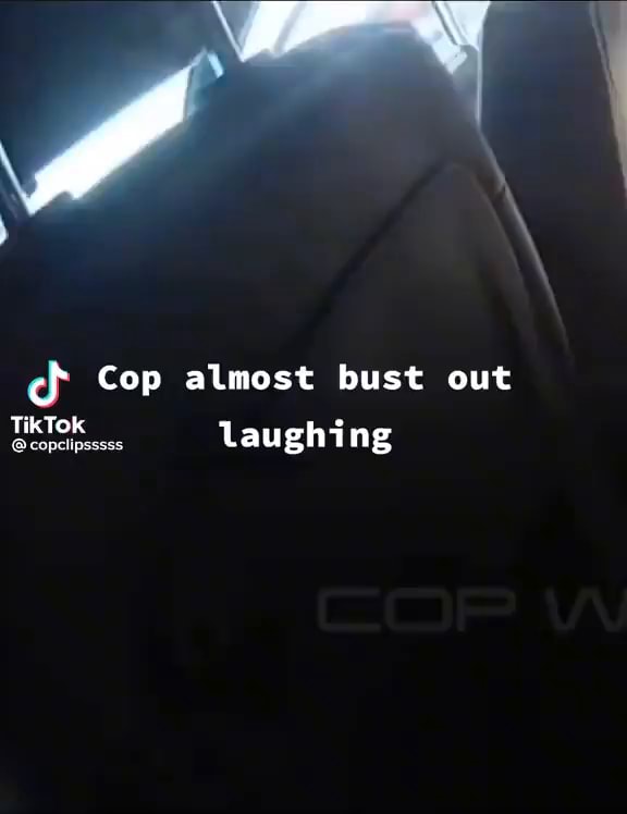 Cop almost bust out Te laughing - iFunny