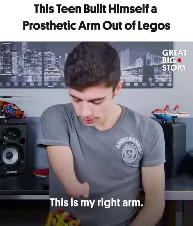 This Teen Built Himself a Prosthetic Arm Out of Legos This is my right ...