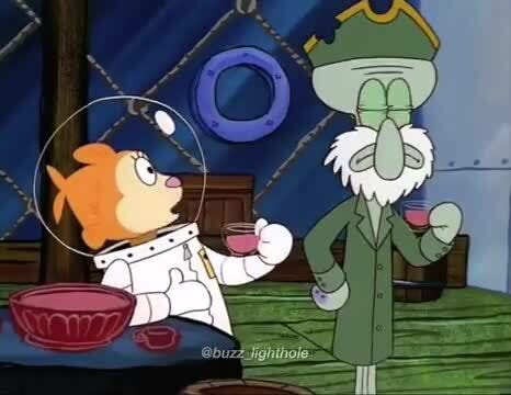 Squidward punches Sandy at a Halloween party - iFunny Brazil