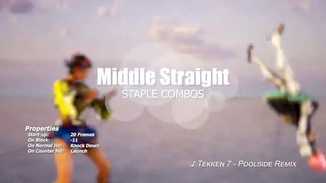 Straight STAPLE COMBOS 20 Frames knock Down TEKKEN 7 - POOLSIDE REMIX ...