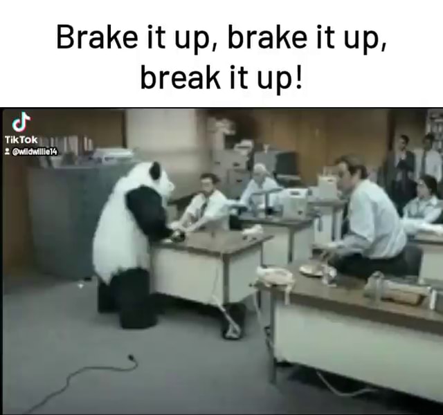 Brake it up, brake it up, break it up! - iFunny