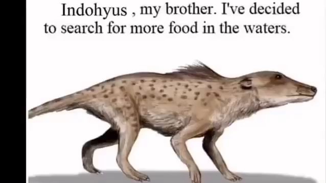 Indohyus my brother. I've decided to search for more food in the waters ...