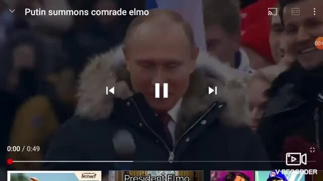 Putin summons comrade elmo - iFunny