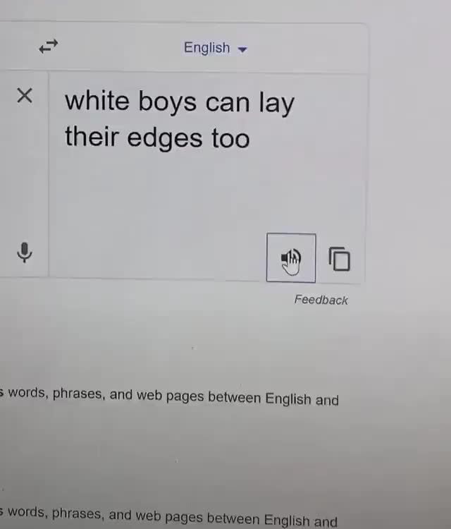 X white boys can lay their edges too - iFunny