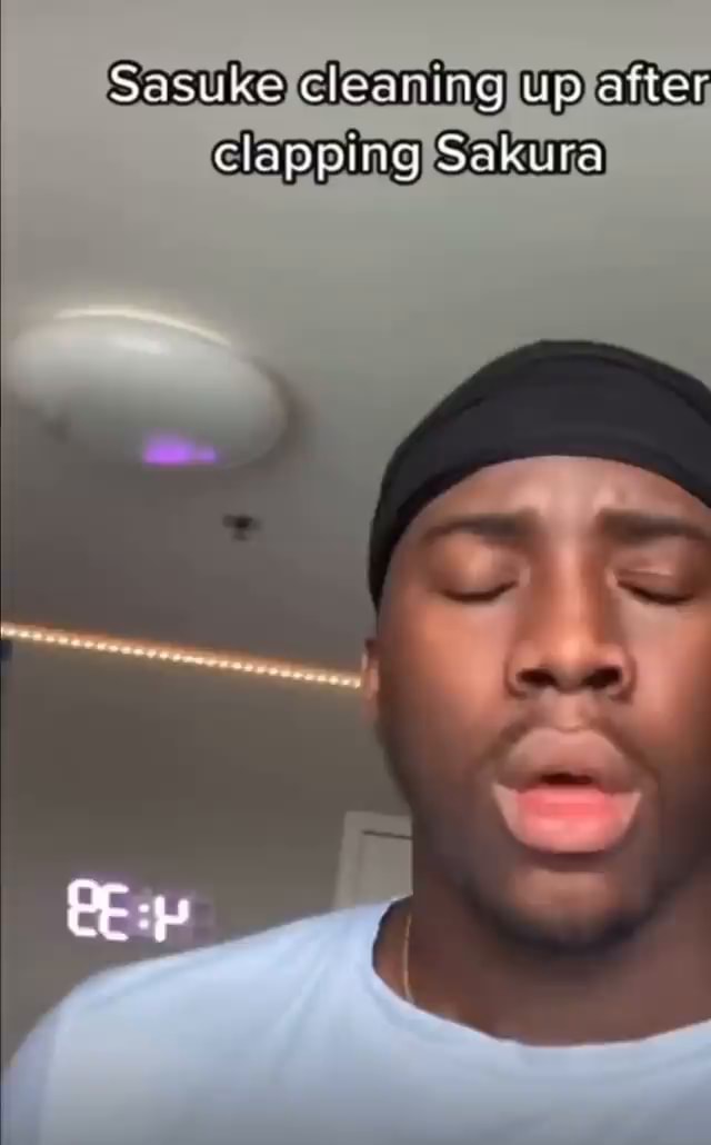 Sasuke up aiter clapping Sakura - iFunny