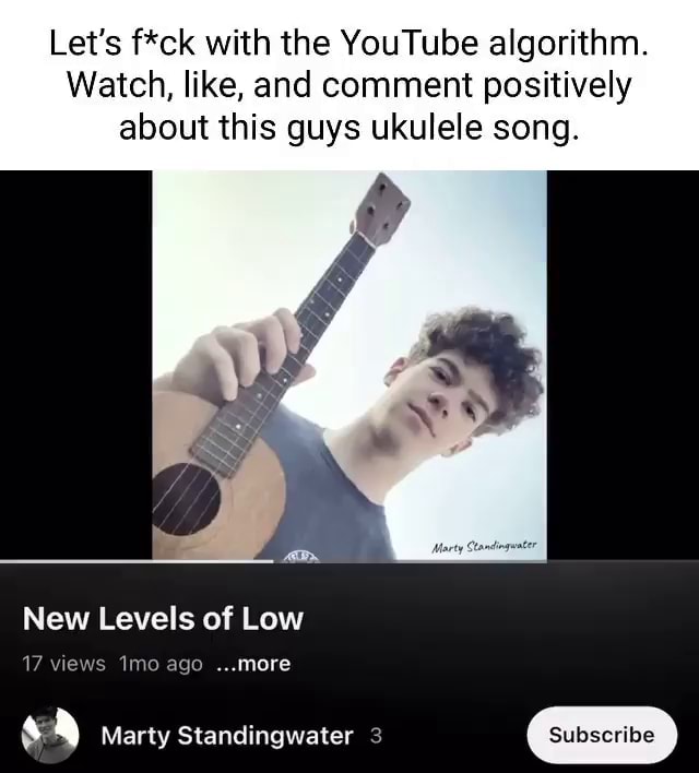 Let's f*ck with the YouTube algorithm. Watch, like, and comment ...