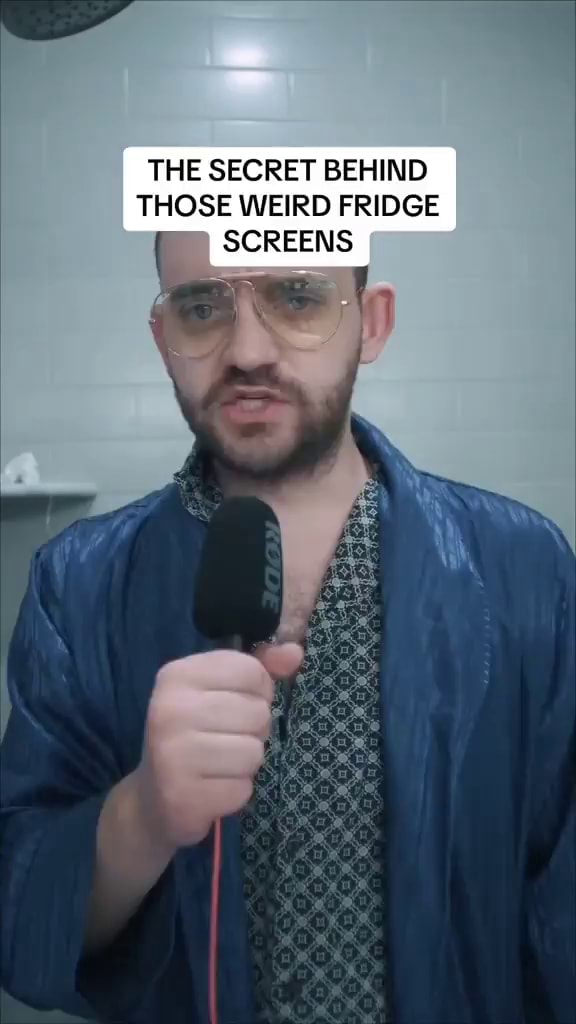 THE SECRET BEHIND THOSE WEIRD FRIDGE SCREENS - iFunny