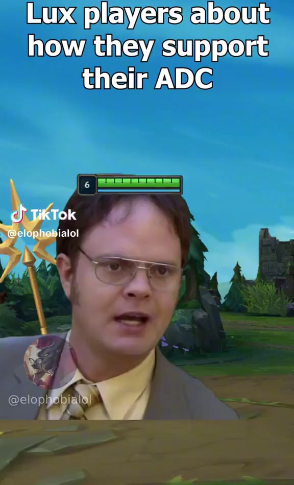 Lux players about how they support their ADC ch TikTok faclophebialal ...