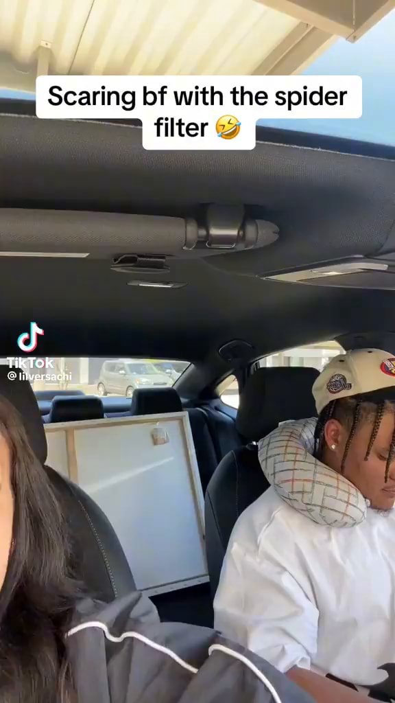 Scaring bf with the spider filter TikTok - iFunny